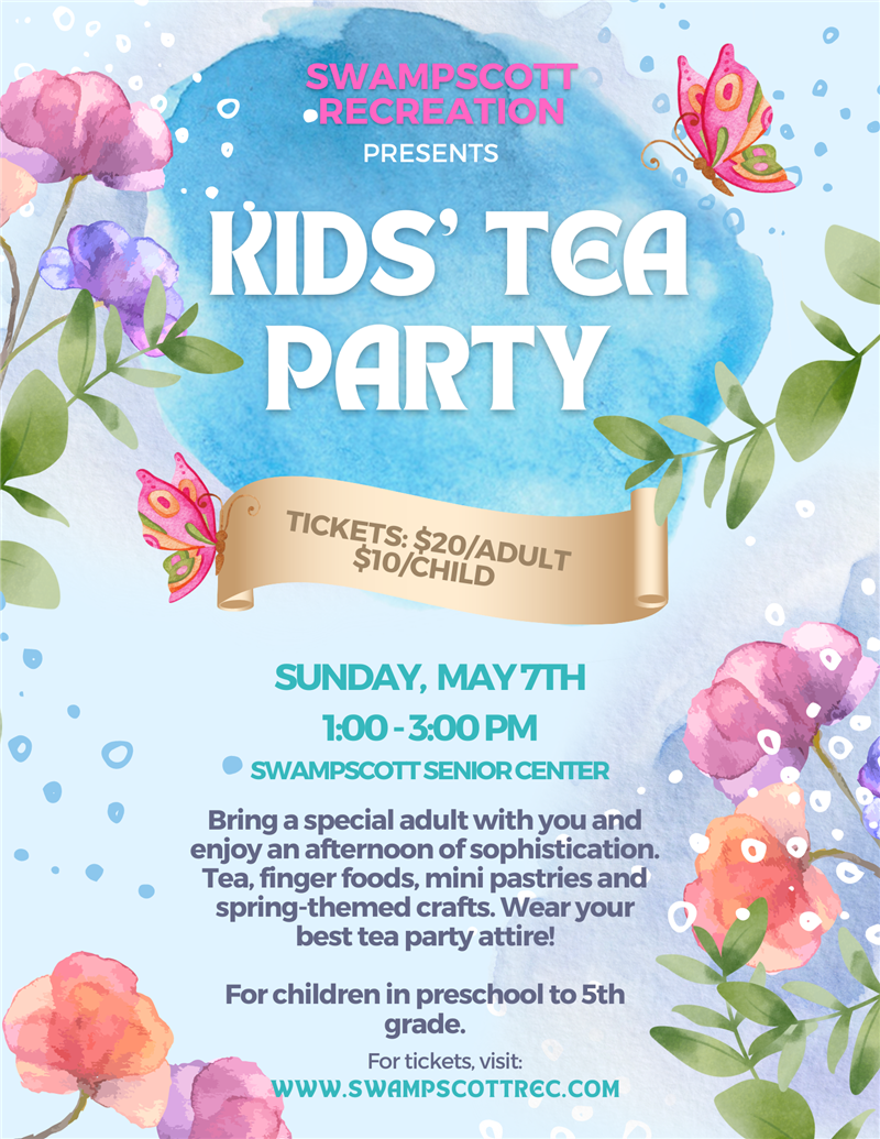 Swampscott Recreation: Kids Tea Party