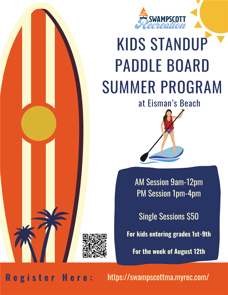 Swampscott Recreation: Stand Up Paddle Board Children's Program