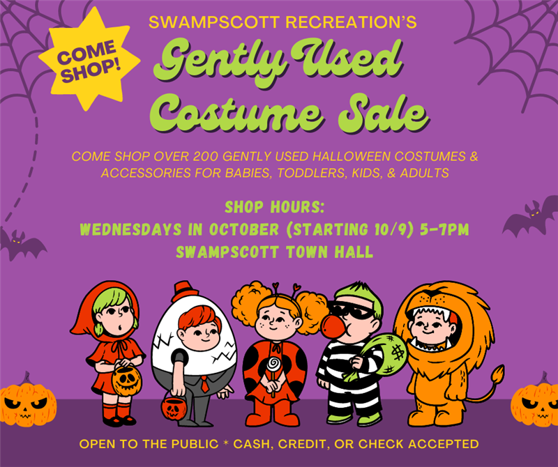 Swampscott Recreation: 2024 Costume Drive & Costume Sale